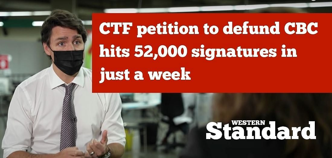 CTF petition to defund CBC hits 52,000 signatures in just a week