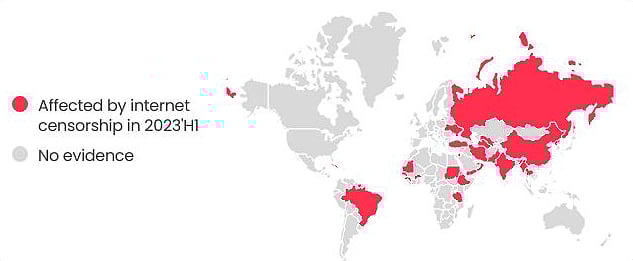 Internet restrictions proliferate worldwide