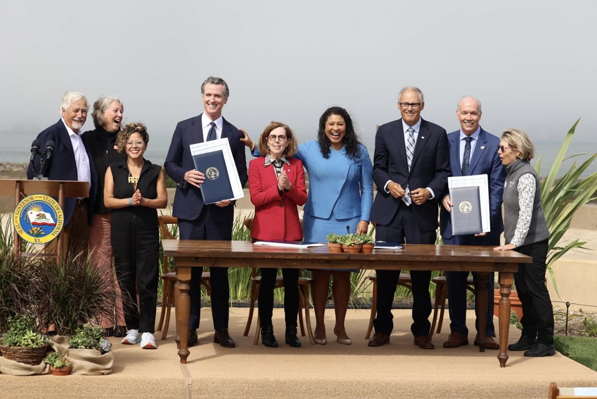 'Leaders in climate action': Horgan signs climate partnership with US ...