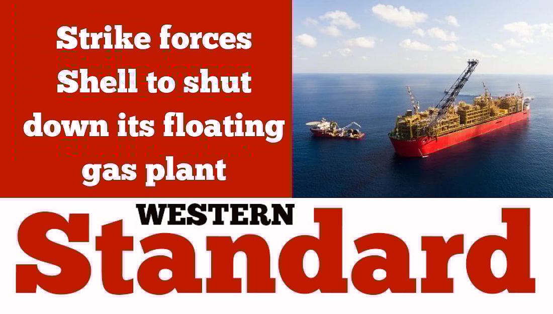 Strike forces Shell to shut down its floating gas plant off Australia