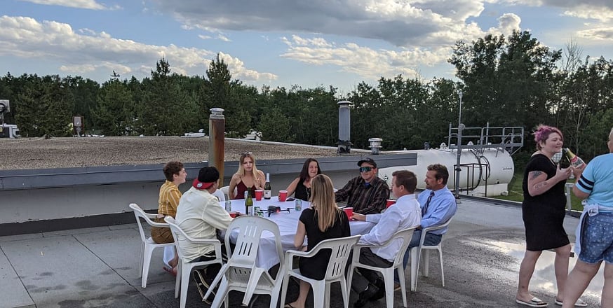 Whistle Stop’s Scott mocks Kenney’s Sky Palace dinner from roof of his ...