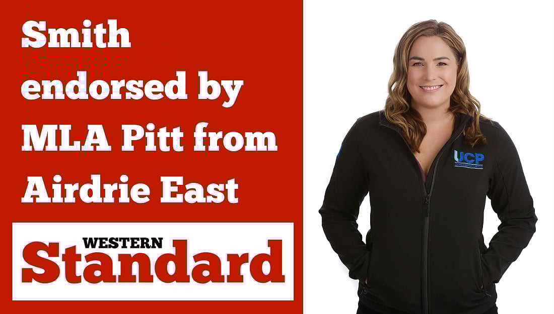Smith endorsed by MLA Pitt from Airdrie East