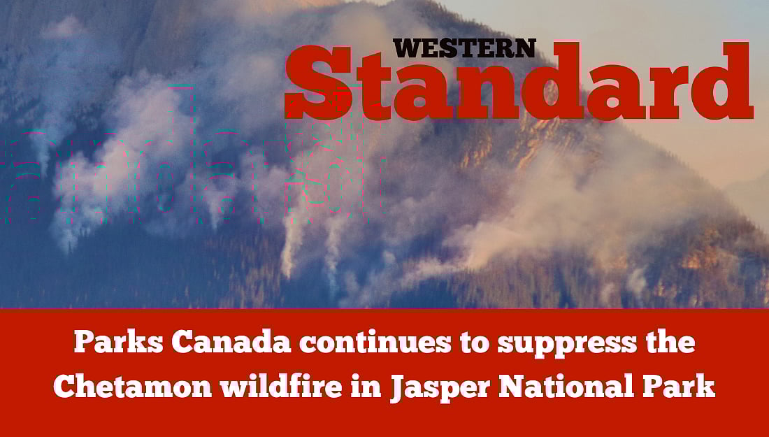 Parks Canada continues to suppress the Chetamon wildfire in Jasper ...
